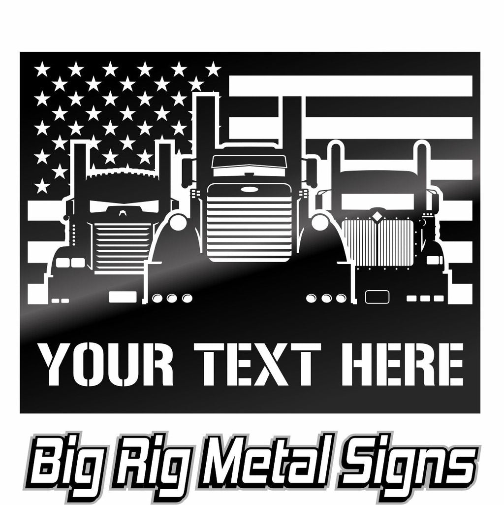 Big Rig Metal Signs – Working Man Threads
