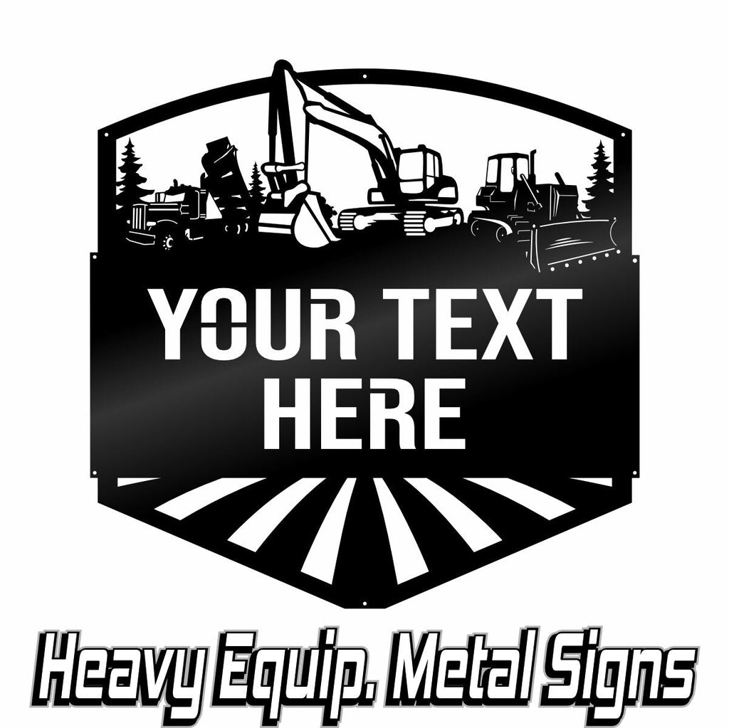 Heavy Equipment Metal Signs – Working Man Threads